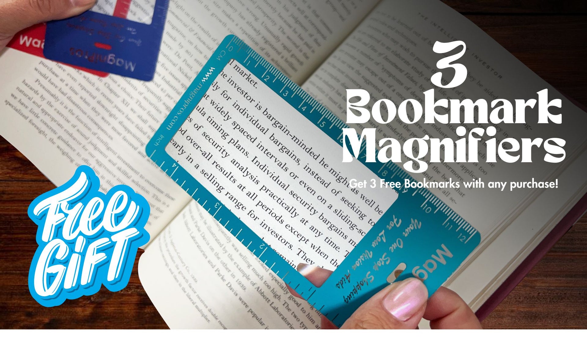 Premium LED Magnifying Glass for Reading by MagniPros